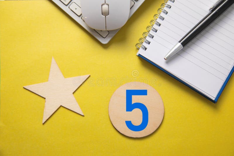 5 Stars. Customer Satisfaction Stock Photo - Image of positive, five ...