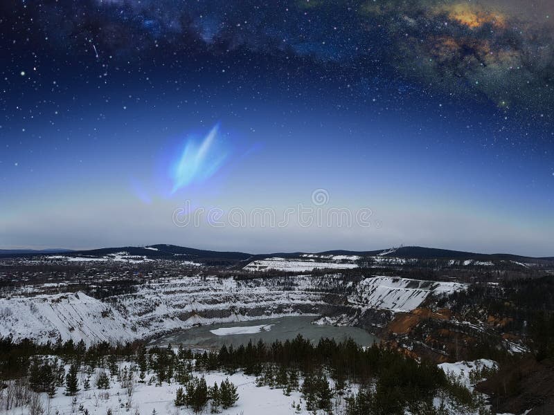 Stars of the day stock image. Image of fall, angel, mountains - 89590887