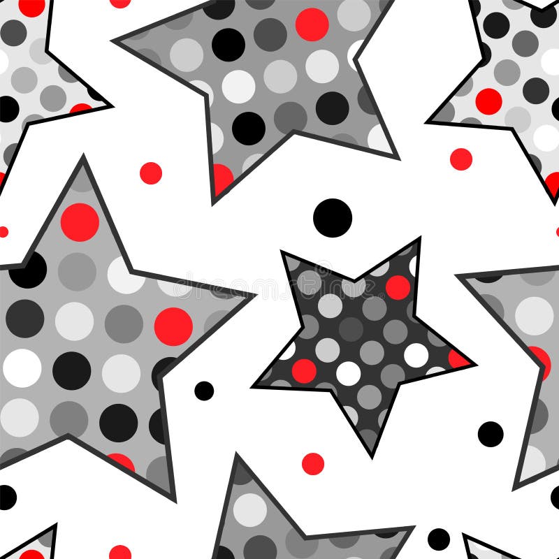 Asterisks. Seamless Pattern. Design for Fabric, Wrapping Paper ...