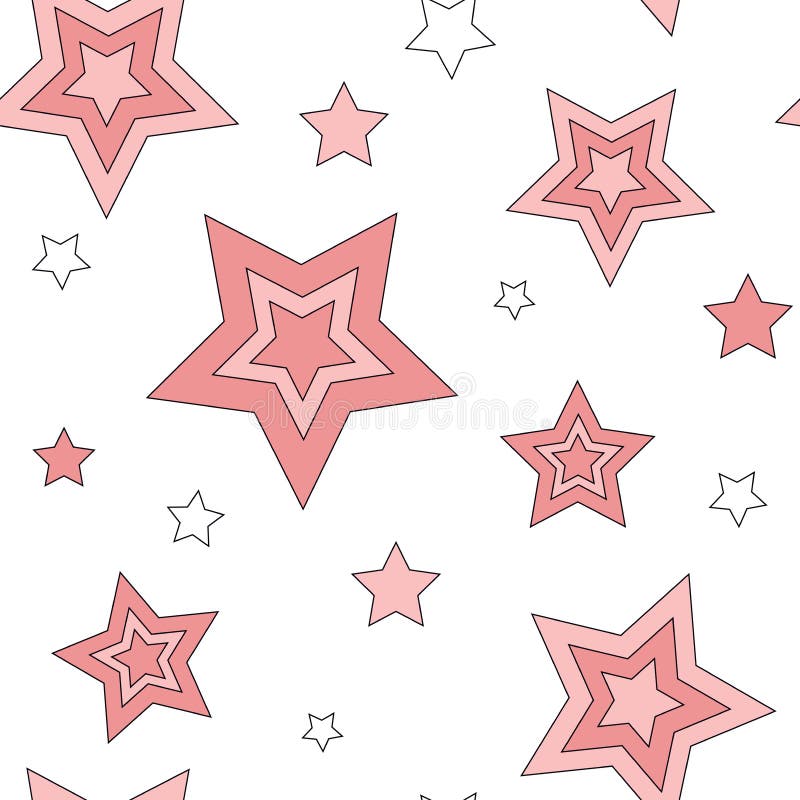 Asterisks. Seamless Patterns. Design for Fabric Wrapping Paper ...