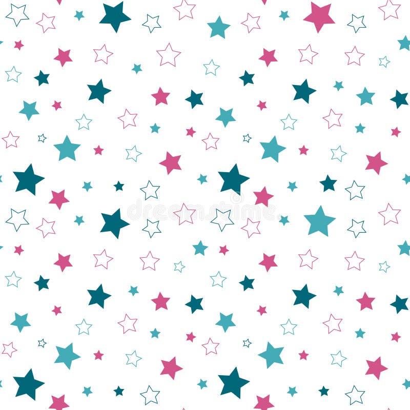 Asterisks. Seamless Patterns. Design for Fabric Wrapping Paper ...
