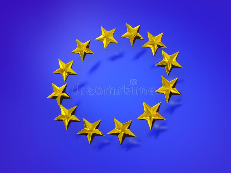 Stars of the European Union. Stock Illustration - Illustration of state ...