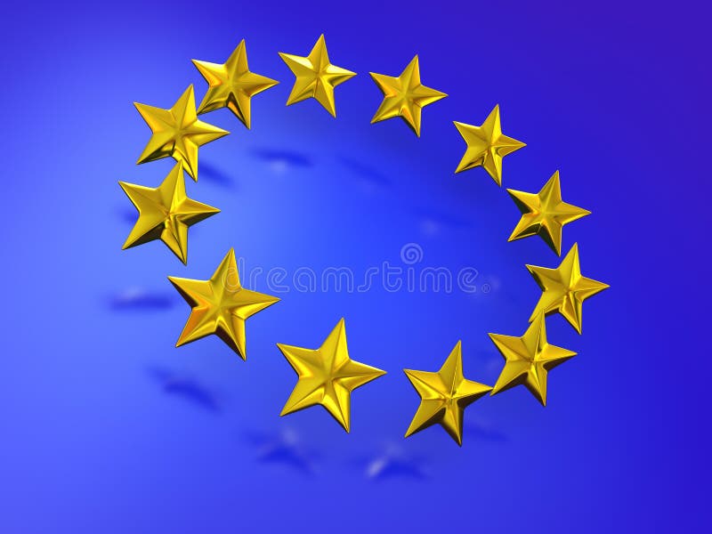 Stars of the European Union. Stock Illustration - Illustration of state ...