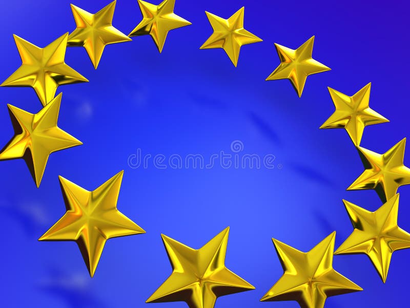Stars of the European Union. Stock Illustration - Illustration of state ...