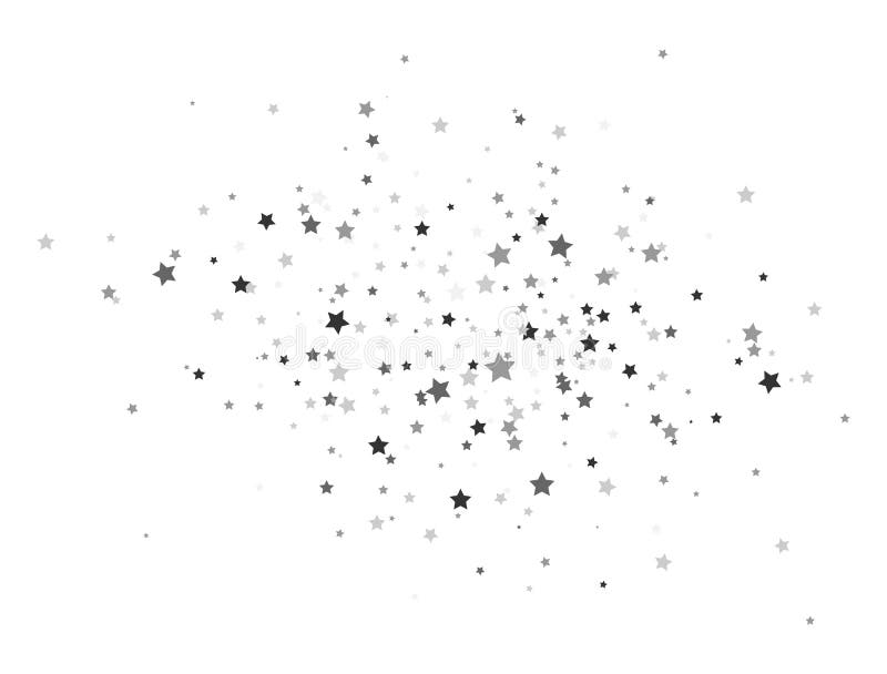 Silver Shooting star icons stock vector. Illustration of falling ...