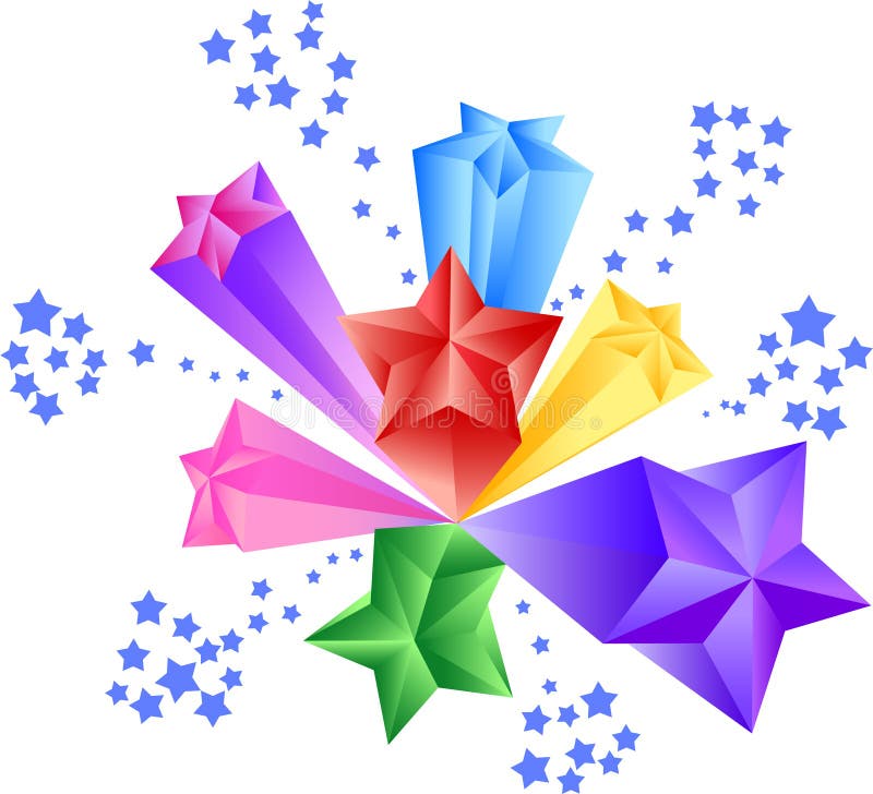 Stars. Firework stock illustration. Illustration of pyrotechnics - 49431165