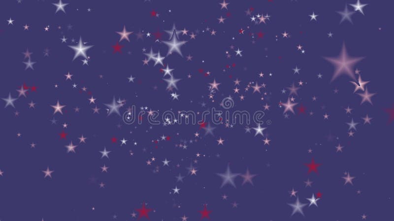 Stars Float on Blue Background Animation Stock Footage - Video of ...