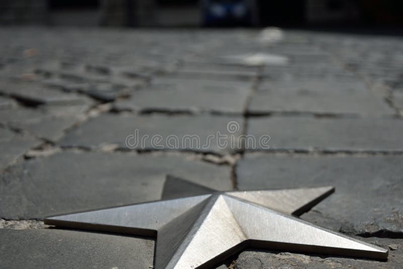Stars on the ground stock photo. Image of streets, floors - 124038006
