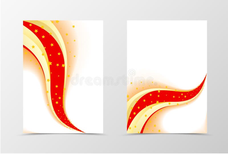 Stars Flyer Template Design Stock Illustration - Illustration of ...