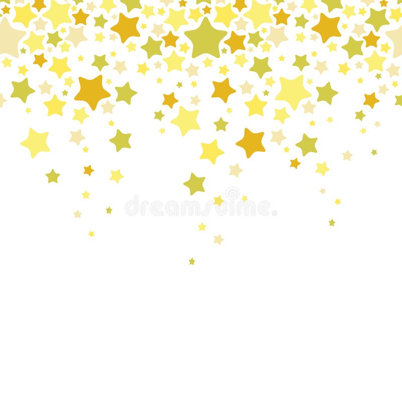 Stars, Horizontally Seamless Pattern. Vector Illustration Stock Vector ...