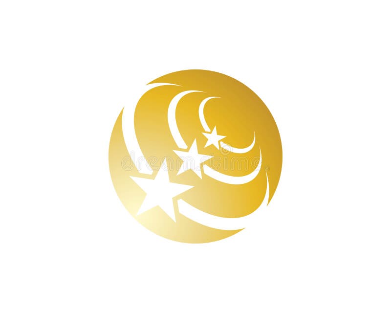 Stars Icon Logo Design Template Stock Illustration - Illustration of ...