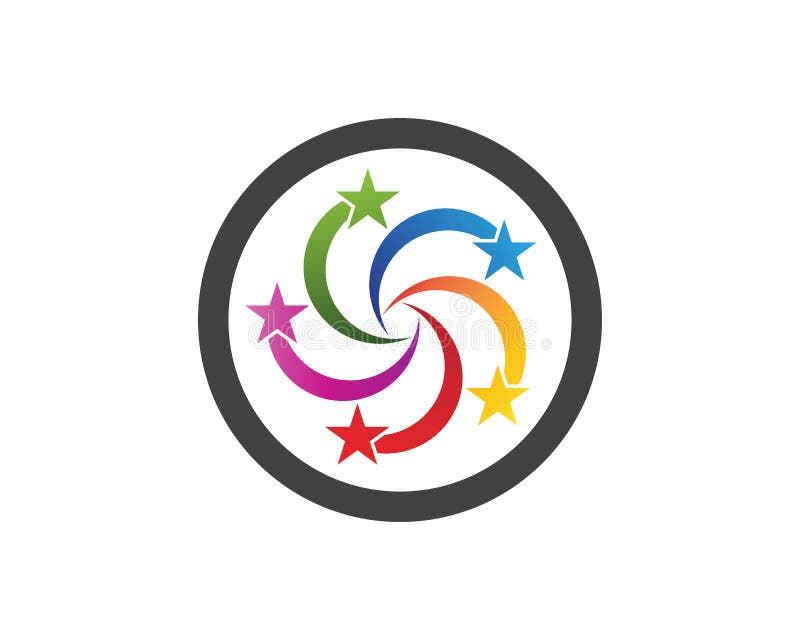 Stars icon logo template stock vector. Illustration of icon - 121109919