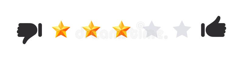Stars Icons. Customer Satisfaction Level. Customer Feedback Sign Stock ...