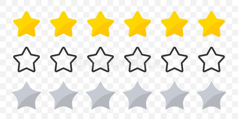 Review Stars Transparent Background Stock Illustrations – 262 Review ...