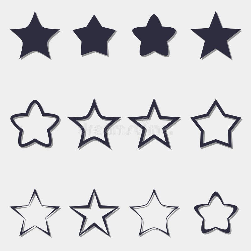 Stars icons stock illustration. Illustration of design - 57332914
