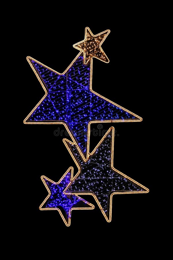 Stars light stock image. Image of festive, bulb, season - 7040155