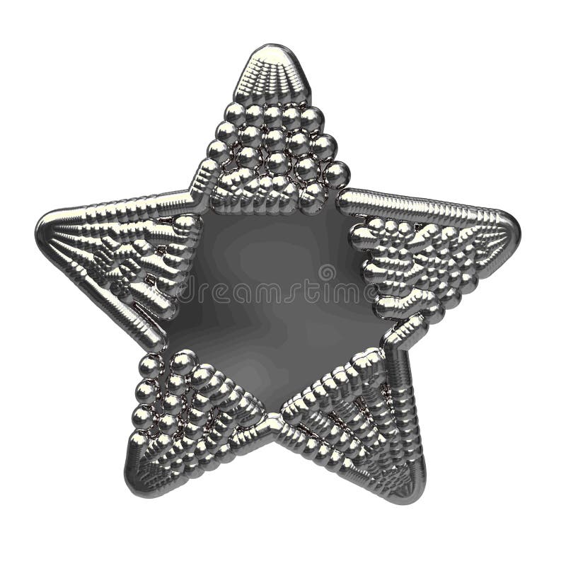 Stars Made of Silver Spheres Stock Vector - Illustration of glitter ...