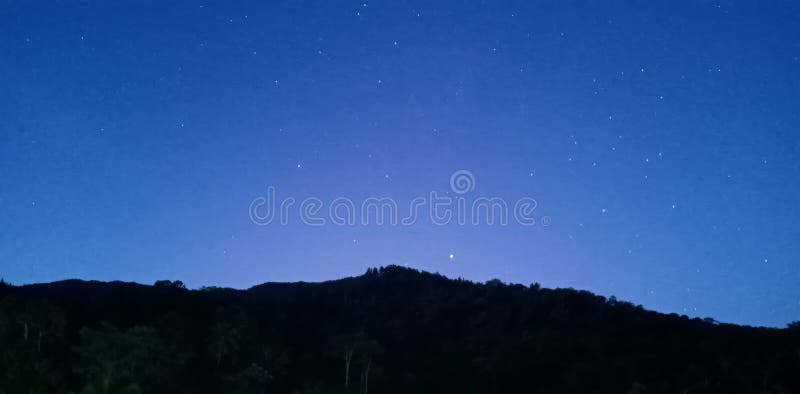 Stars in the Middle of the Night Stock Photo - Image of cloud ...