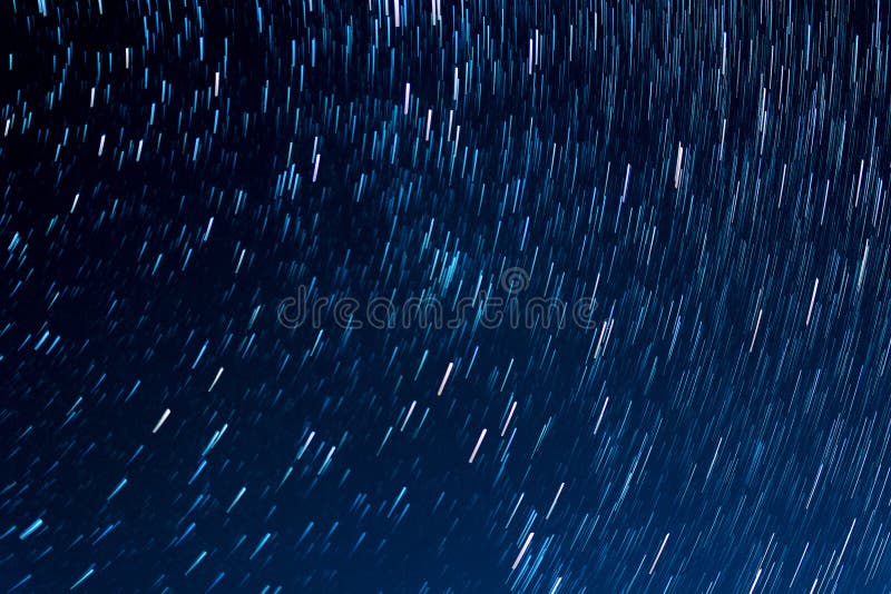 Stars in Motion on the Background of Night Sky Stock Photo - Image of ...