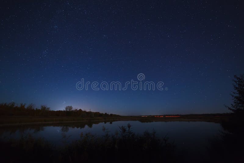 The Stars in the Night Sky. Stock Photo - Image of darkly, light: 61143828