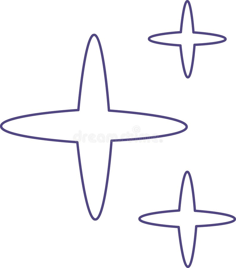 Stars Outline Doodle stock illustration. Illustration of drawn - 330816845
