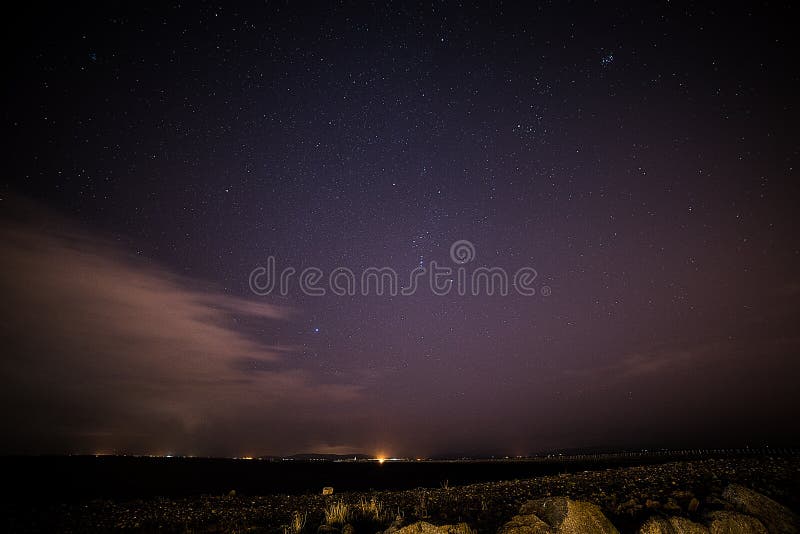Stars Over Galway and Lighthouse Stock Photo - Image of dublincity ...