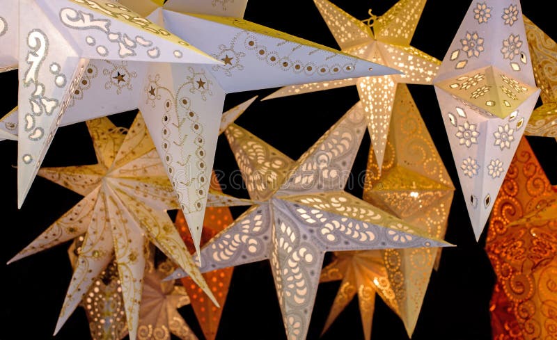 Stars of paper stock photo. Image of craft, star, decoration - 82614872