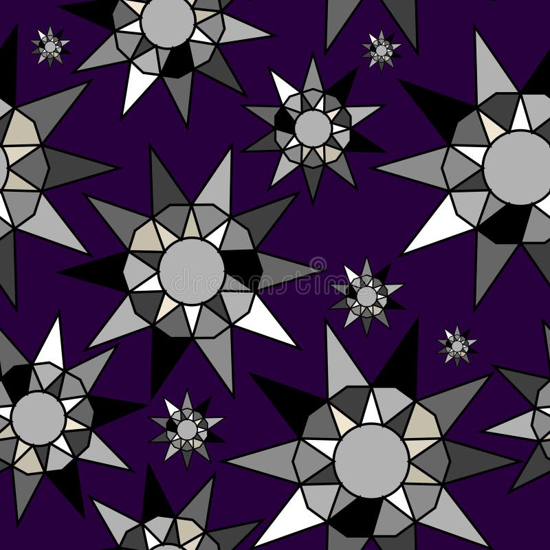 Stars pattern stock vector. Illustration of colors, seamless - 15882005