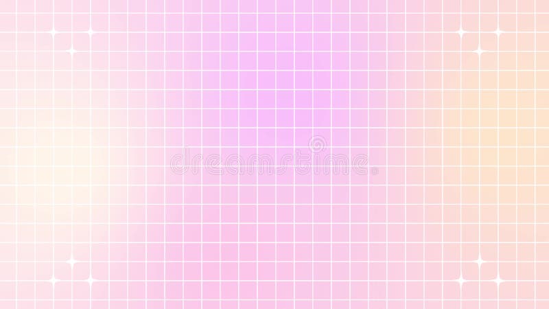 Stars Pattern Gradient Purple Cream Pastel White Rotating with Grid ...