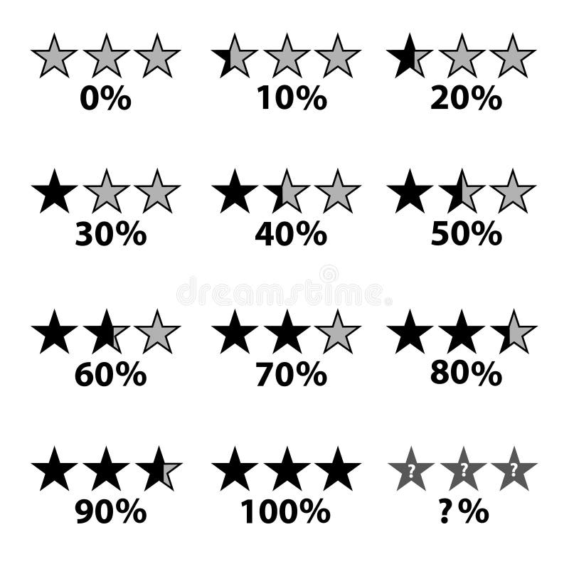 Numbers Rating Stars Stock Illustrations – 55 Numbers Rating Stars ...