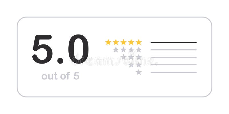 5 Stars Positive Review. Rate Icons Set. Feedback Icons Stock ...