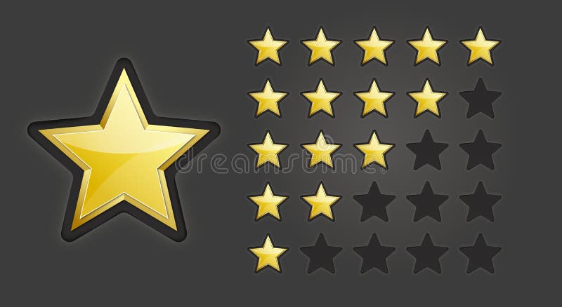 Stars for Rating stock illustration. Illustration of achievement - 43902663
