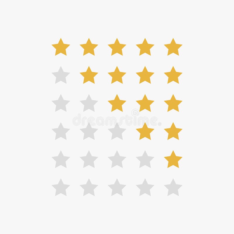 Stars Rating.Vector Illustrator. Stock Vector - Illustration of color ...