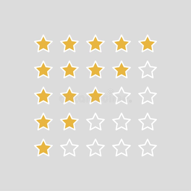 Stars Rating.Vector Illustrator. Stock Illustration - Illustration of ...