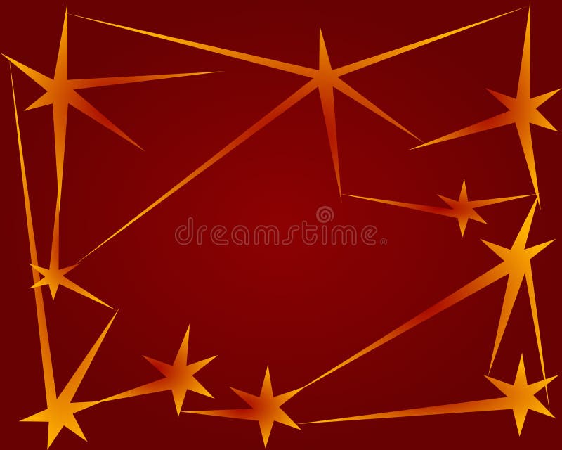 Stars in a red sky stock vector. Illustration of gradient - 6934637