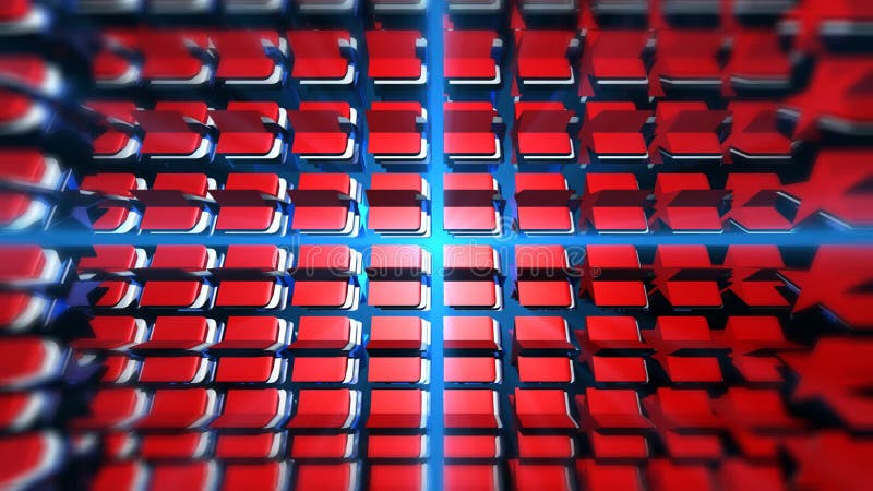 Stars Red White & Blue (3D Animation Loop) Stock Footage - Video of ...