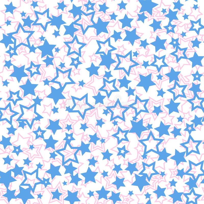 Stars Seamless Pattern. Design for Fabric Wrapping Paper Background ...