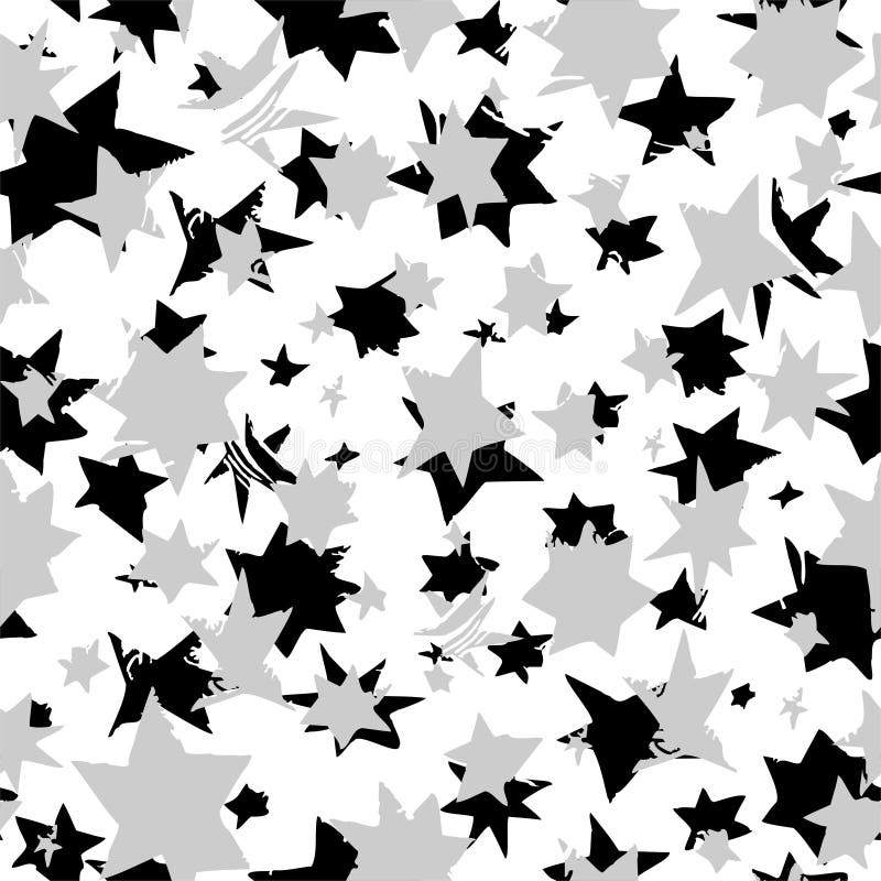 Stars seamless pattern stock illustration. Illustration of texture ...