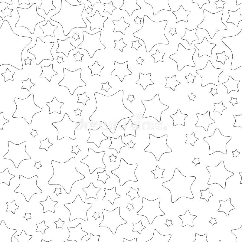 Stars, Seamless Pattern. Vector Illustration Stock Vector ...