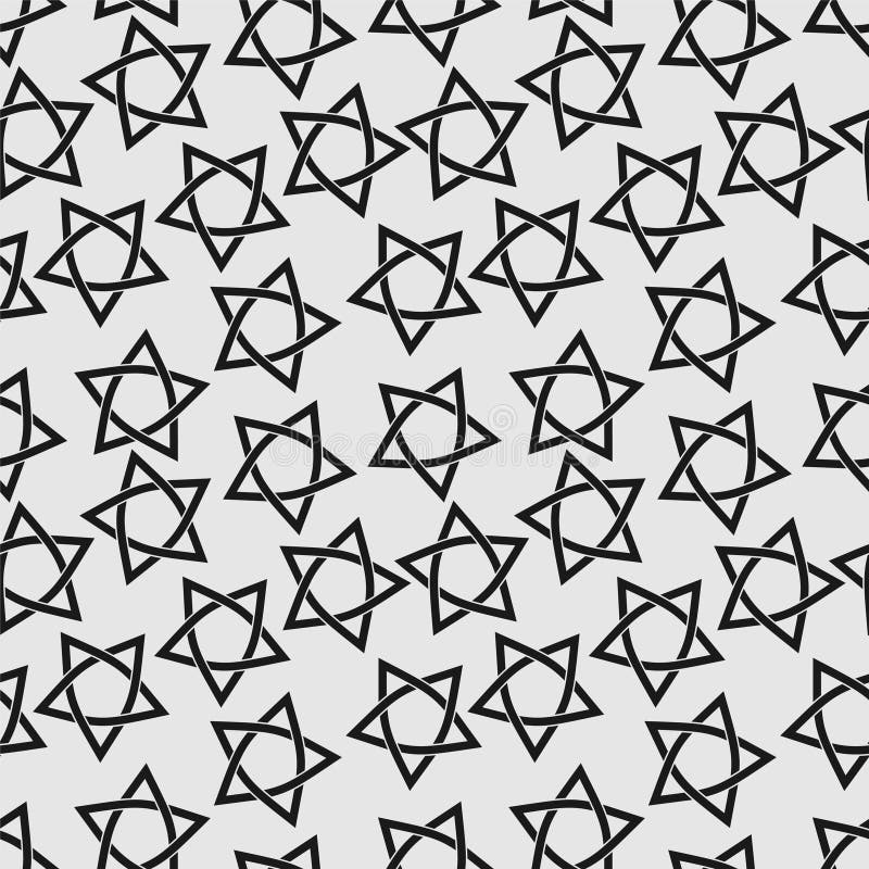 Stars Seamless Repeat Pattern. Flat Style Vector Stock Vector ...