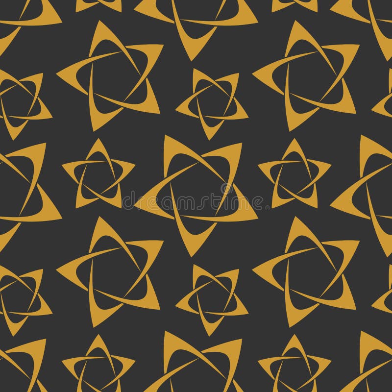 Stars Seamless Repeat Pattern. Flat Style Vector Stock Vector ...