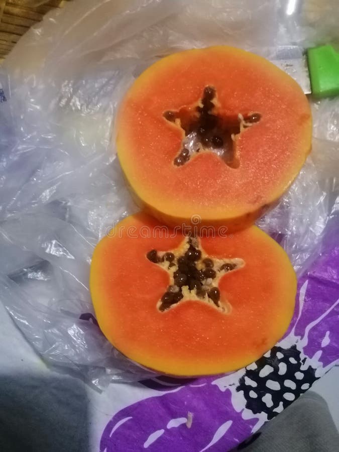 Stars shape Papaya stock image. Image of shape, papaya - 278132825