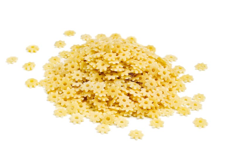 Stars Shaped Pasta on White Stock Image - Image of isolated, diet: 18861545
