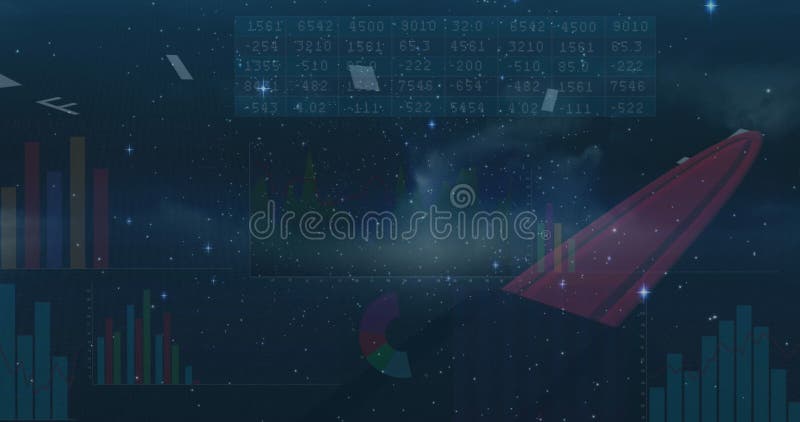 Stars Shining Over a Dark Night Sky, Followed by a Simulation of Data ...