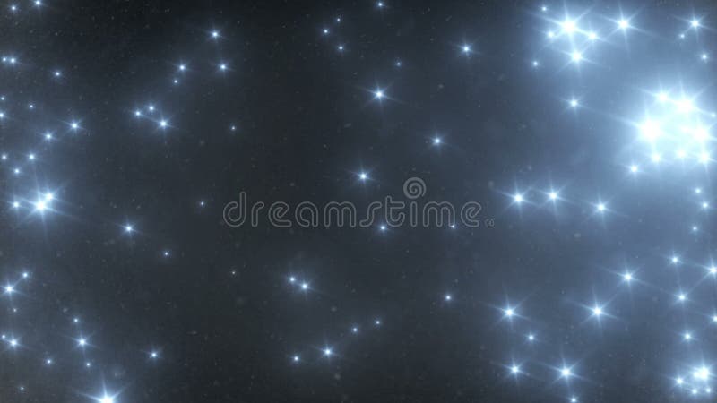 Stars and Snow Falling from the Sky at Night Stock Video - Video of ...