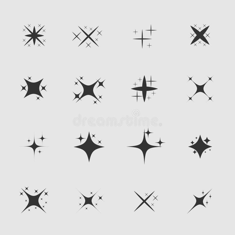 Stars and sparks stock vector. Illustration of effect - 145780610