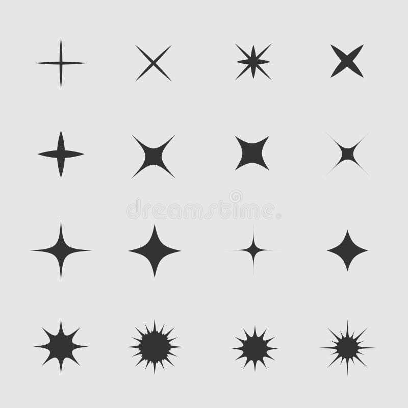 Stars and sparks stock vector. Illustration of light - 145773808