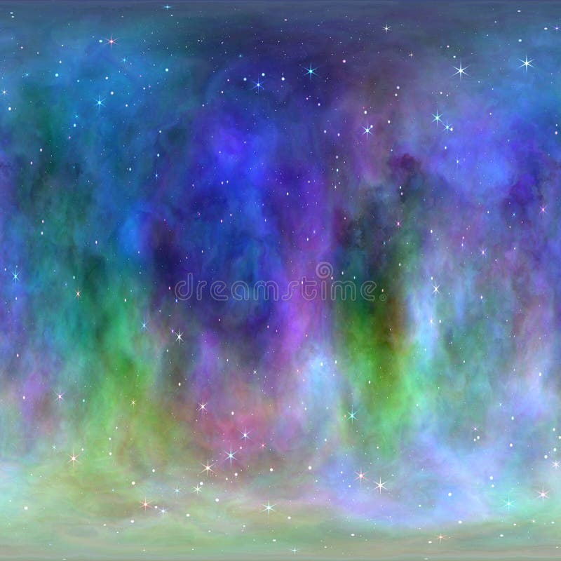 Stars Spherical Nebulous Seamless Texture, Cosmic Environment Pattern ...