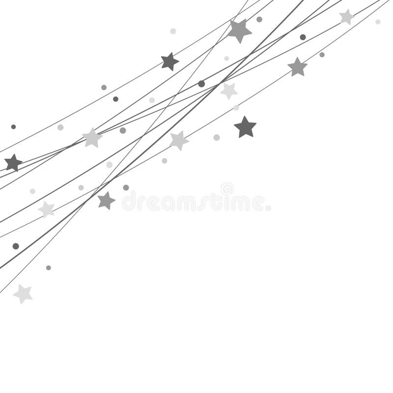 Stars on Strings Background for Christmas Time Stock Vector ...