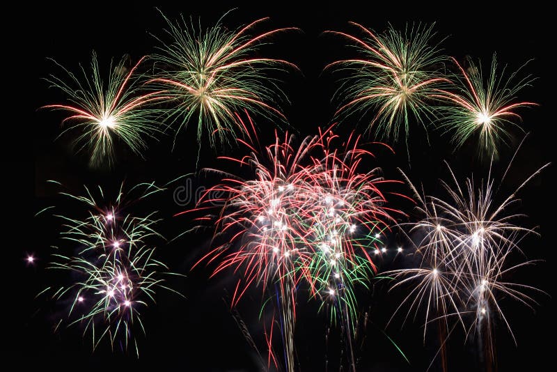 Stars & Stripes Fireworks Stock Image - Image of large, flash: 11624095